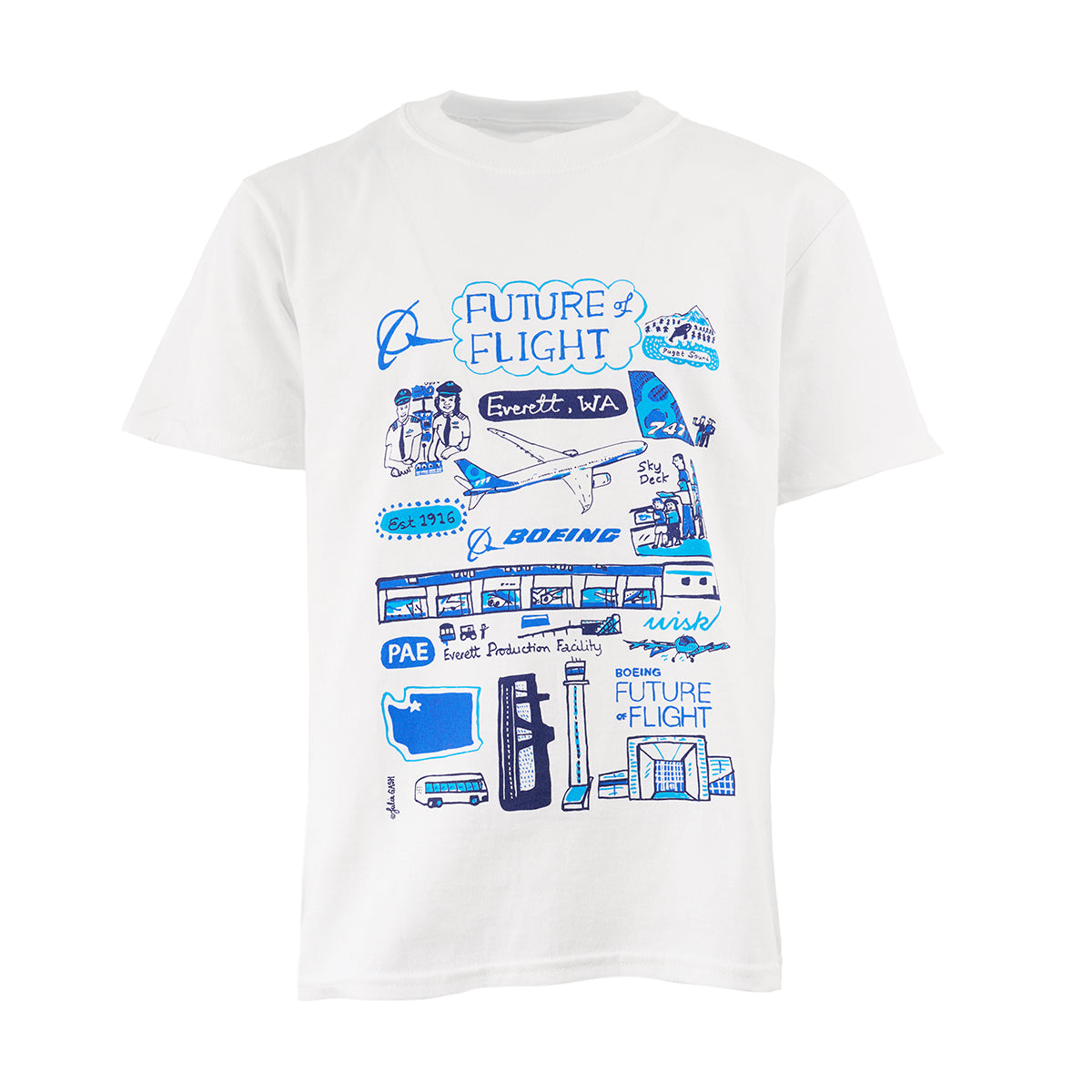 Boeing Future of Flight Destination Kids’ T-Shirt – The Boeing Store