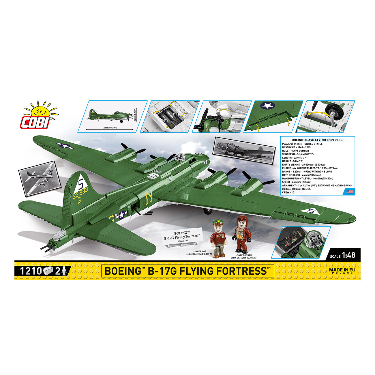 COBI Boeing B-17 Flying Fortress 1:48 Building Kit – The Boeing Store