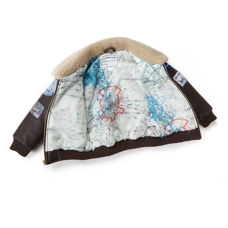 Boeing Kids' Brown Aviator Jacket – The Boeing Store
