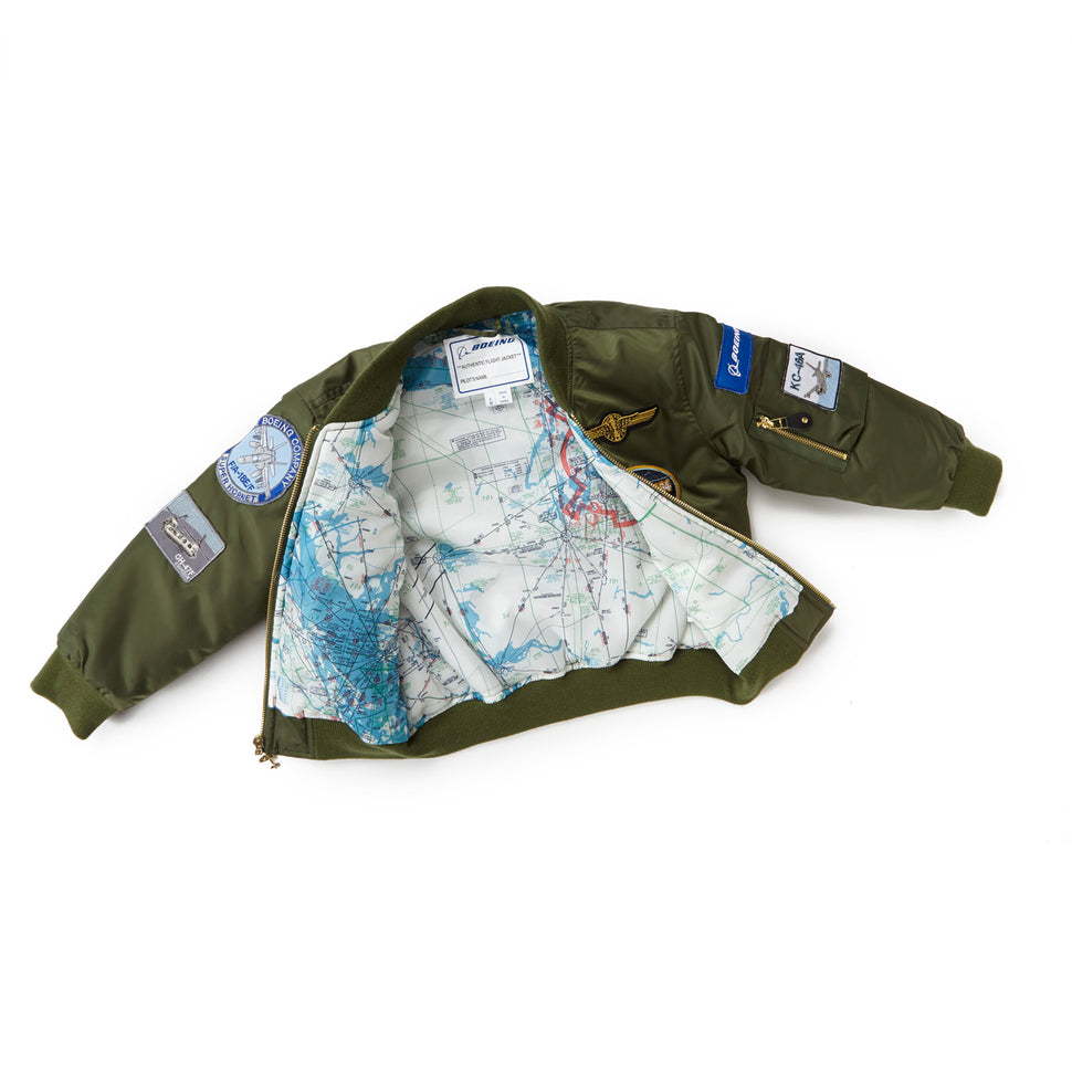 Boeing Kids' Green Flight Jacket – The Boeing Store